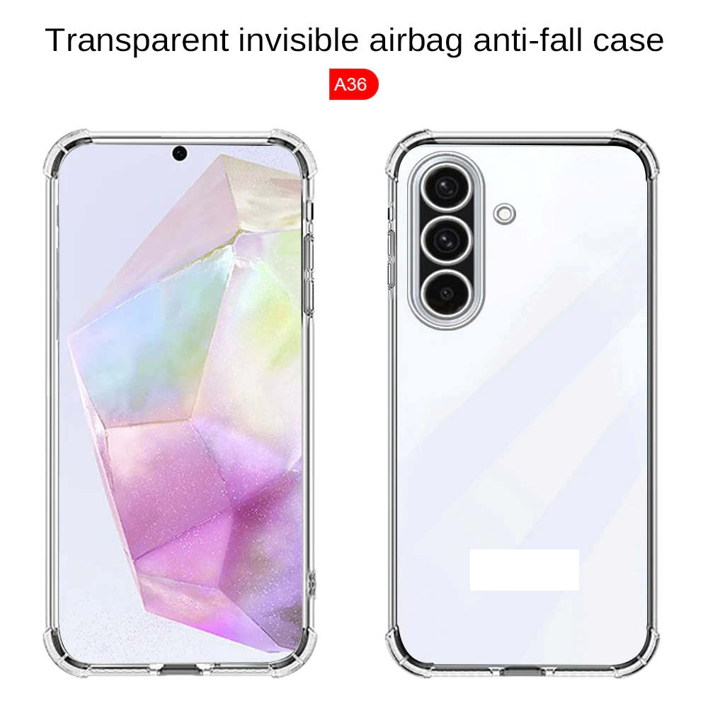 Jual Case Samsung A56 5G Softcase PREMIUM AIRBAG CRACK CLEAR CAMERA ...