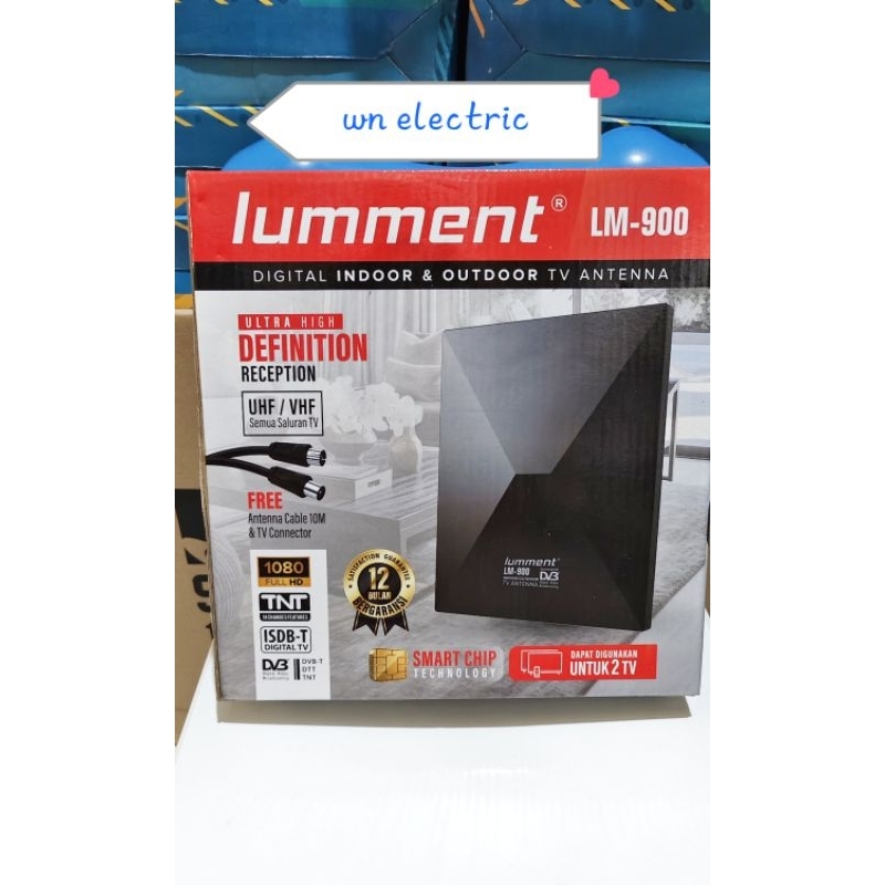 Jual ANTENA TV DIGITAL INDOOR/OUTDOOR LUMMENT LM 900 ORIGINAL SMARTCHIP ...