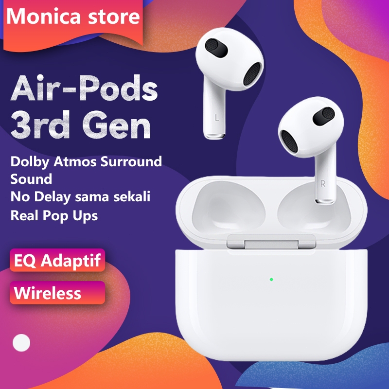 Jual Air-Pods 3rd Generation Gen 3 TWS Nirkabel Bluetooth HEADSET ...
