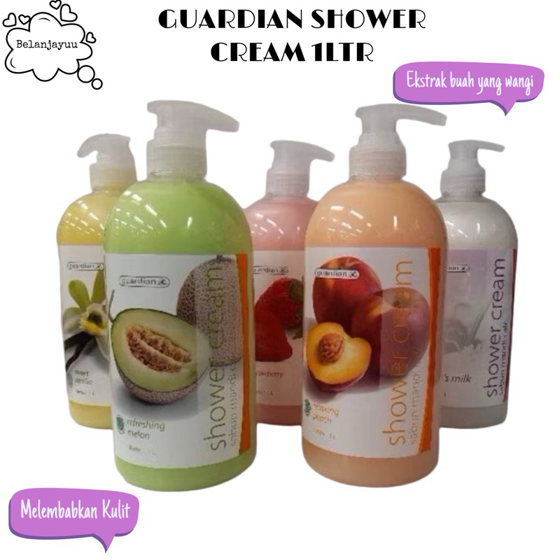 Jual Guardian Shower Cream 1liter | Shopee Indonesia