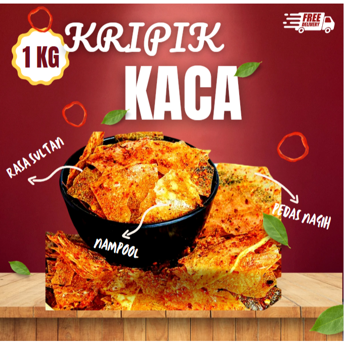 Jual KERIPIK KACA / KRIPCA / KERIPIK BELING ORIGINAL DAUN JERUK PEDAS ...