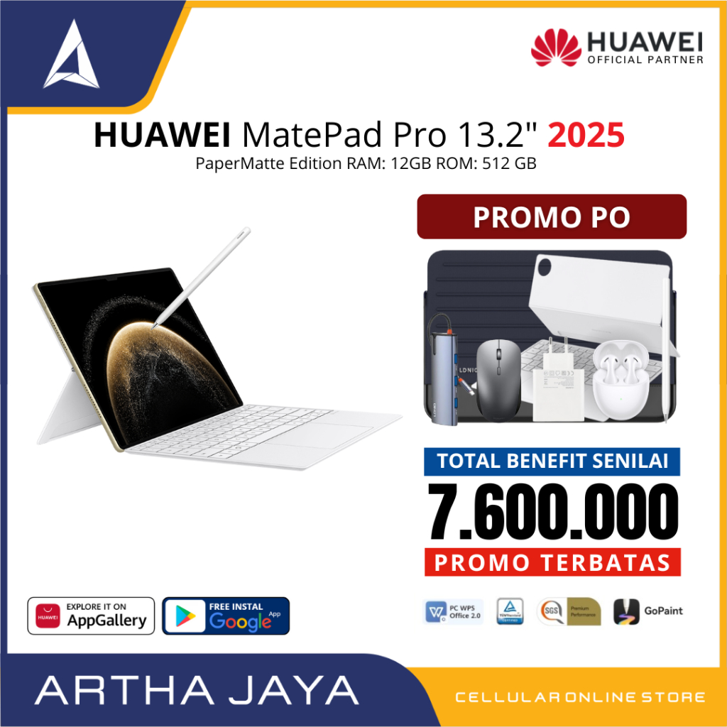 Jual HUAWEI MatePad Pro 13.2" inch 2025 Tablet | PaperMate Edition Wi ...