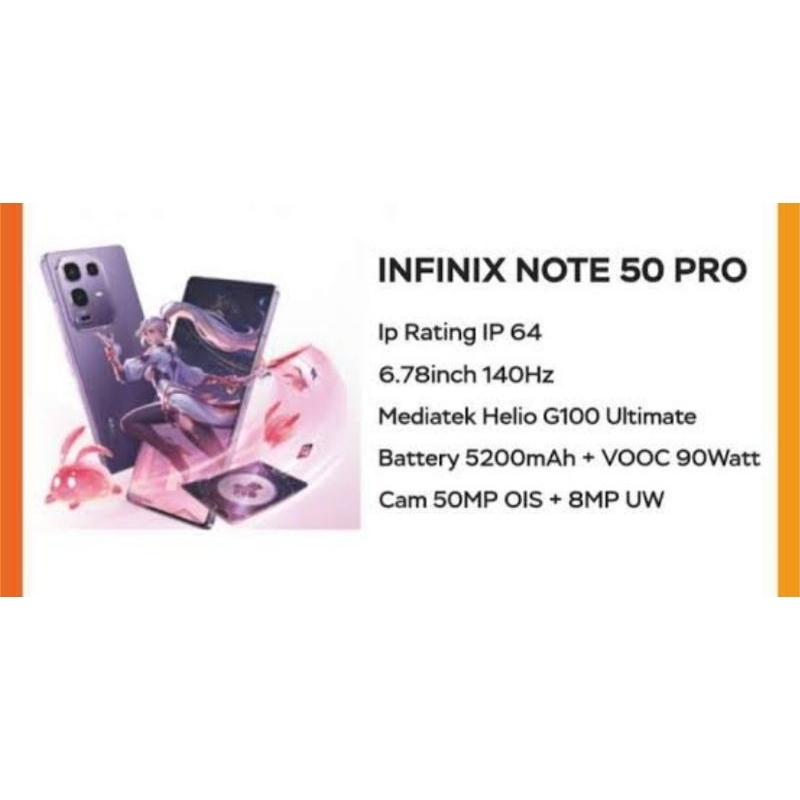 Jual INFINIX NOTE 50 PRO RAM 8+8/256 GARANSI RESMI INFINIX | Shopee ...