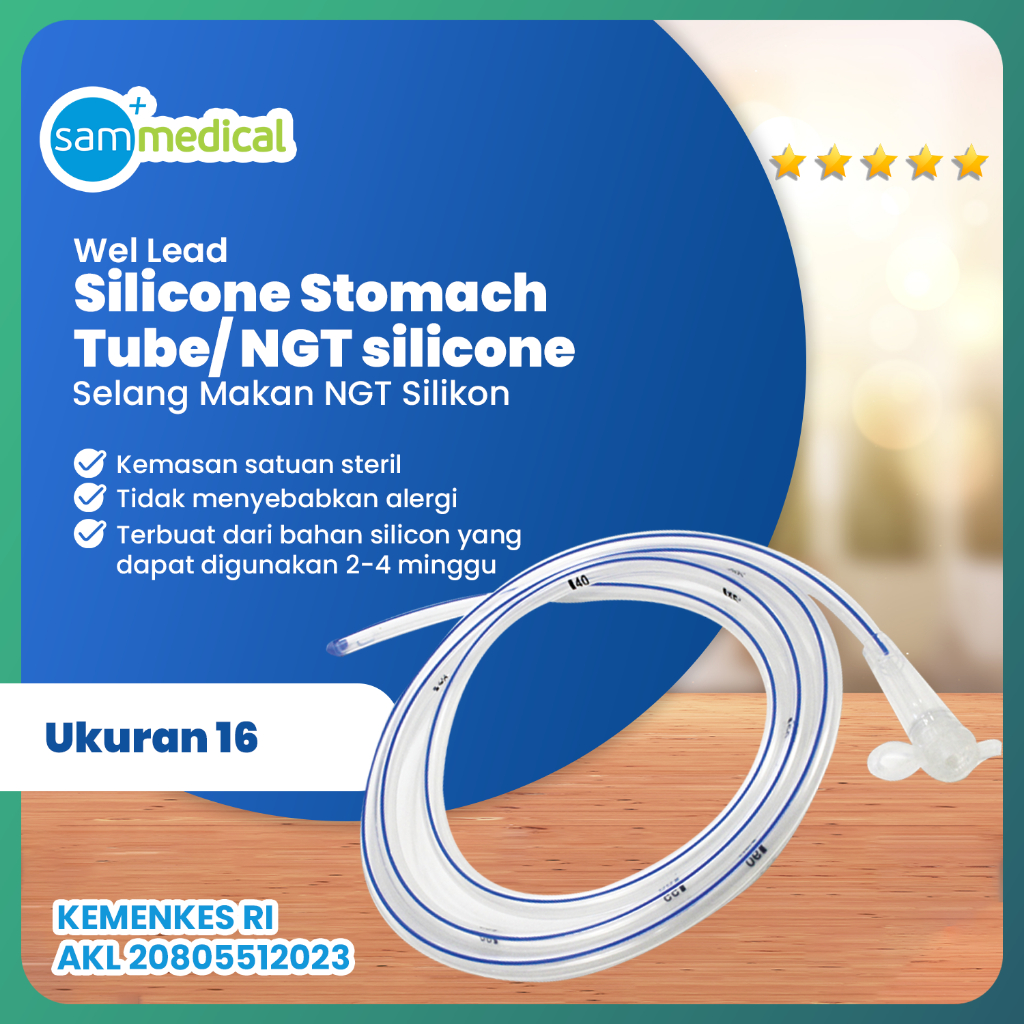 Jual Well Lead Silicone Stomach Tube / Selang Makan Silikon / Selang ...