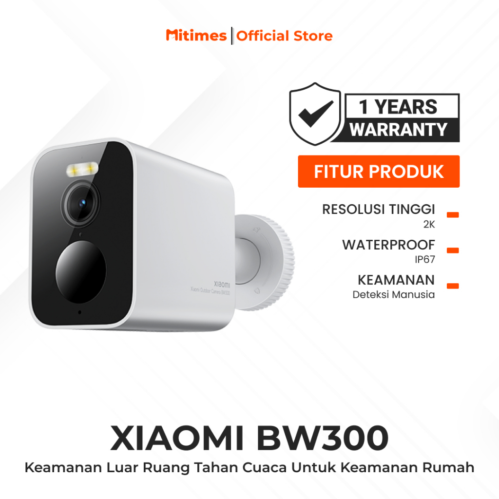 Jual Xiaomi Outdoor Camera BW300 CCTV Outdoor Resolusi 2K Battery 4900 ...