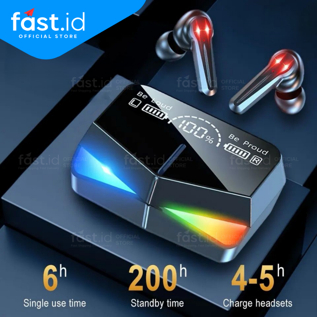 Jual FAST ID TWS Earphone Headset Bluetooth MB M28 Gaming Wireless ...