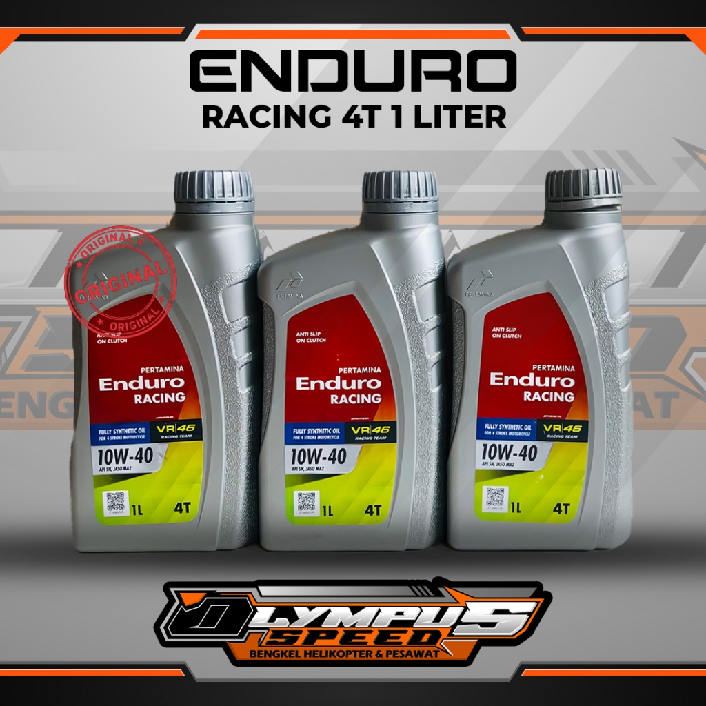 Jual OLI MESIN MOTOR PERTAMINA ENDURO RACING 4T 10W-40 OIL 1000ML / 1 LITER - OLI WANGI ...