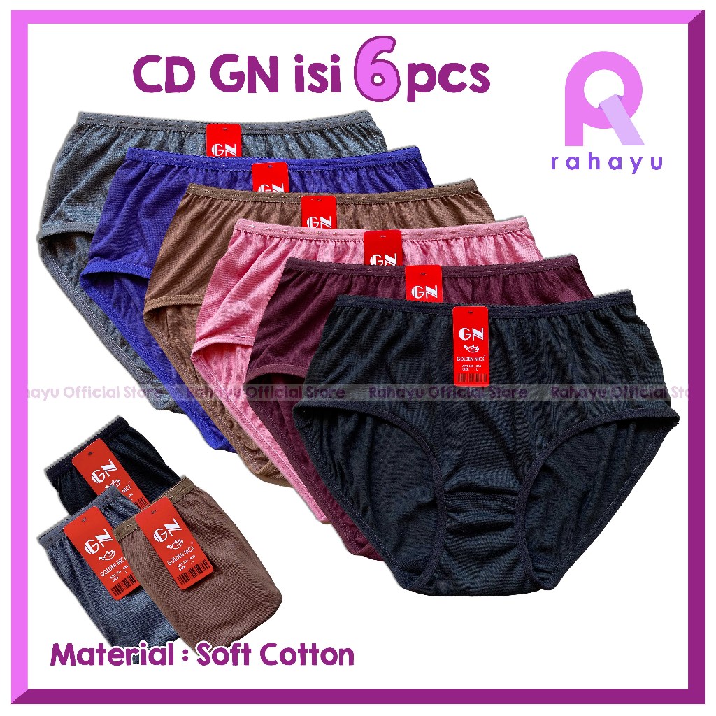 Jual CD Golden Nick (GN) Isi 6Pcs / Underwear Katun Golden Nick ...