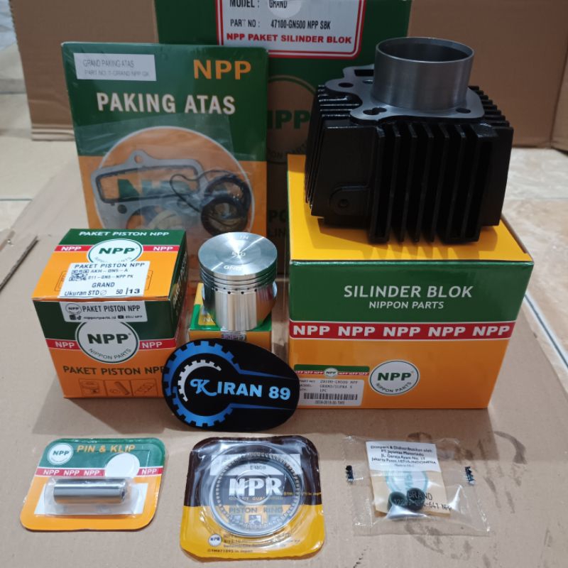 Jual BLOK SEHER BORING CYLINDER GRAND SUPRA X 100 LAMA + PISTON KIT ...