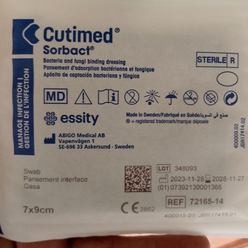 Jual CUTIMED SORBACT Swab 7x9cm | Shopee Indonesia