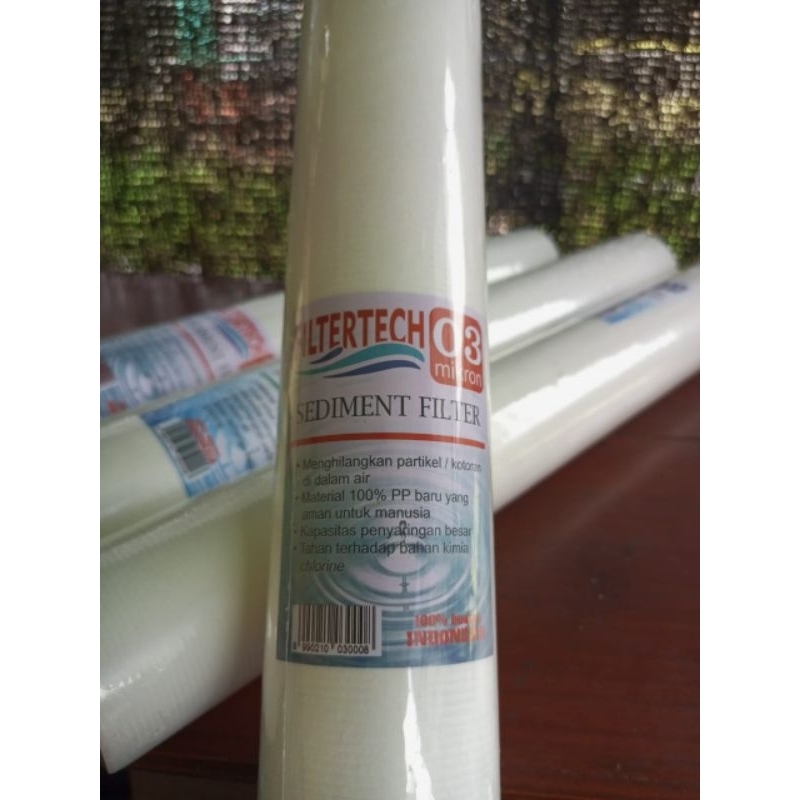 Jual Spun sedimen catridge filter air 20" inch filtertech | Shopee ...