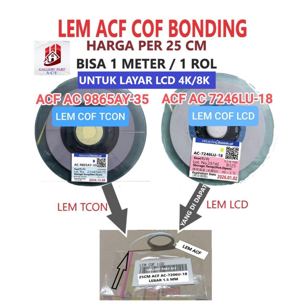 Jual lem cof lcd DAN LEM COF TICON UNTUK PERBAIKAN tv - monitor - led ...