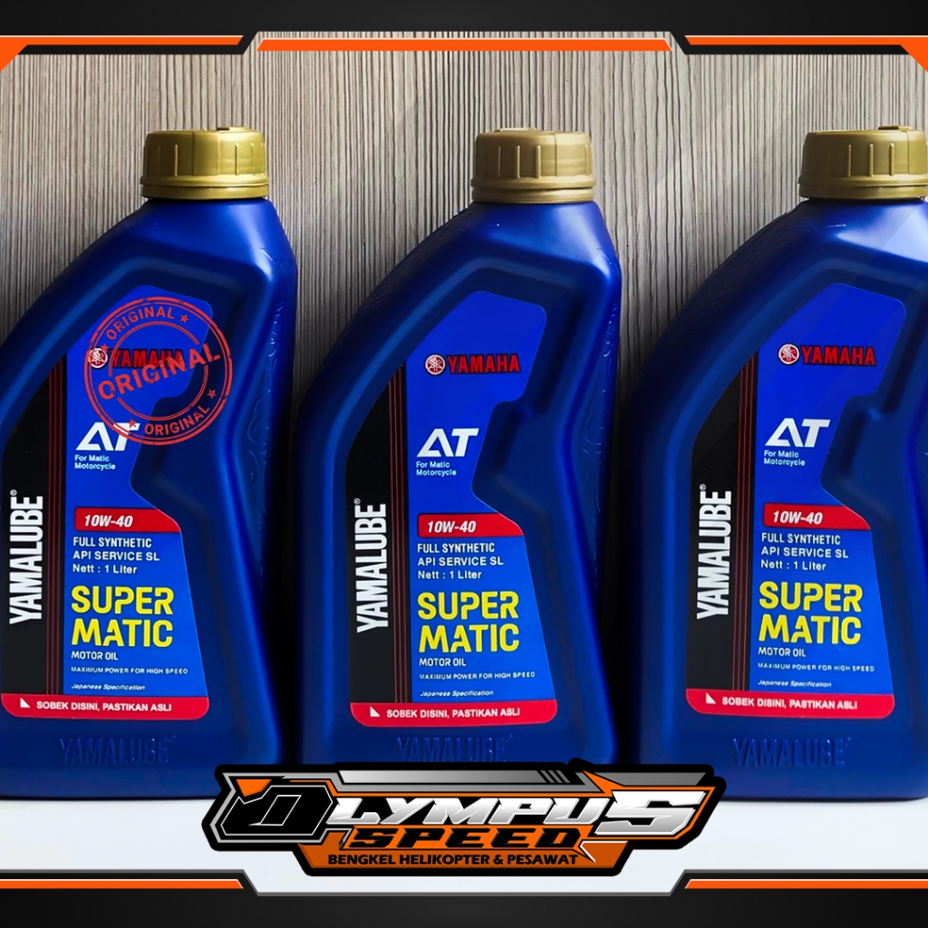 Jual OLI YAMAHA YAMALUBE SUPER MATIC 10W-40 OIL 1000ML / 1 LITER ...