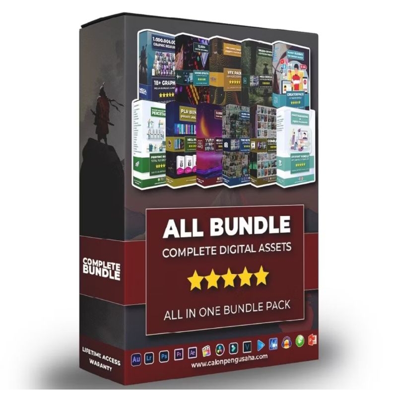 Jual All Bundle Complete | Aset Digital Terlengkap Untuk Video Editor, Percetakan, Kreator ...