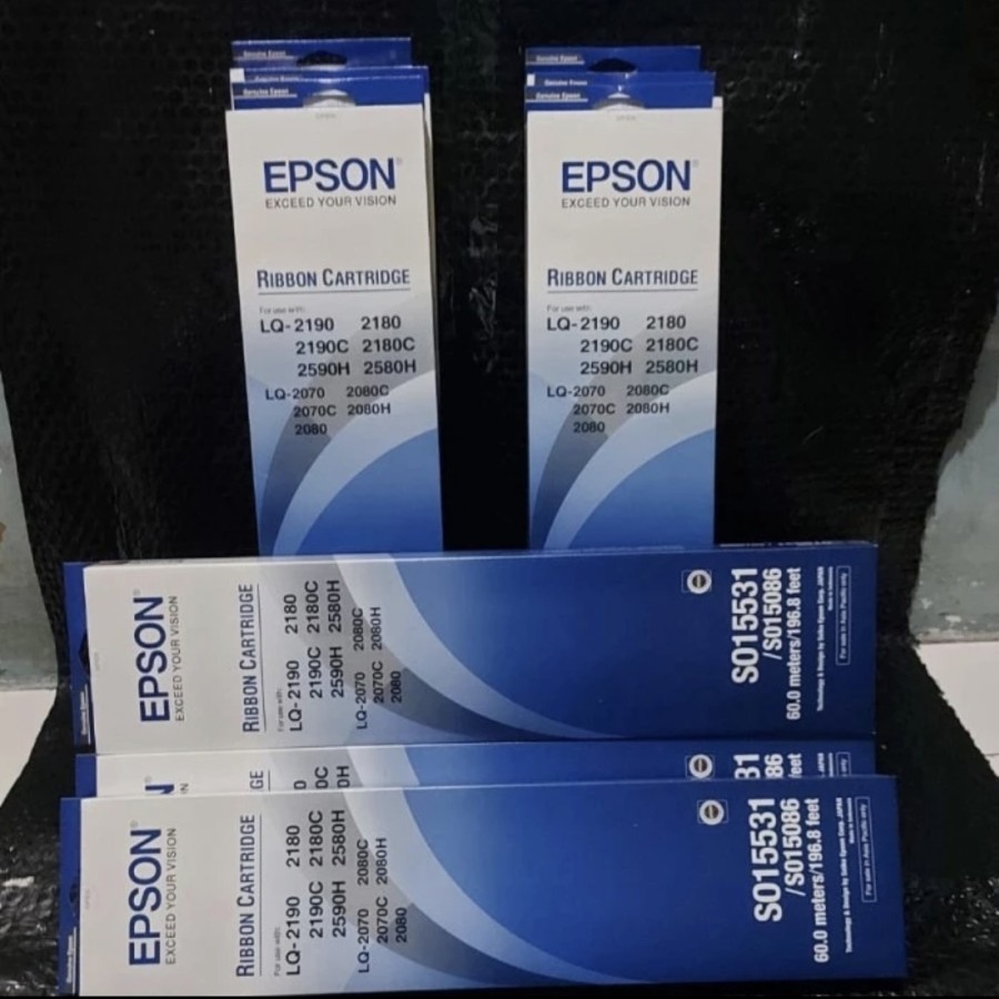 Jual PITA EPSON LQ-2190 ORIGINAL/RIBBON CARTRIDGE LQ2190 - HITAM ...