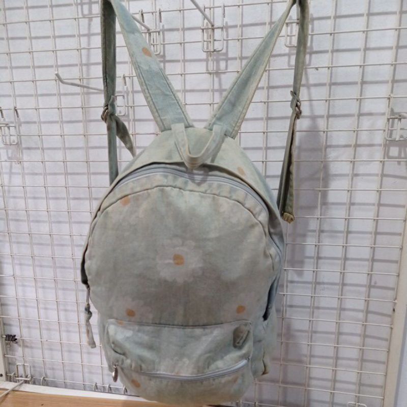 Jual Atmosphere denim backpack -preloved -alas 12x28cm tinggi 40cm ...