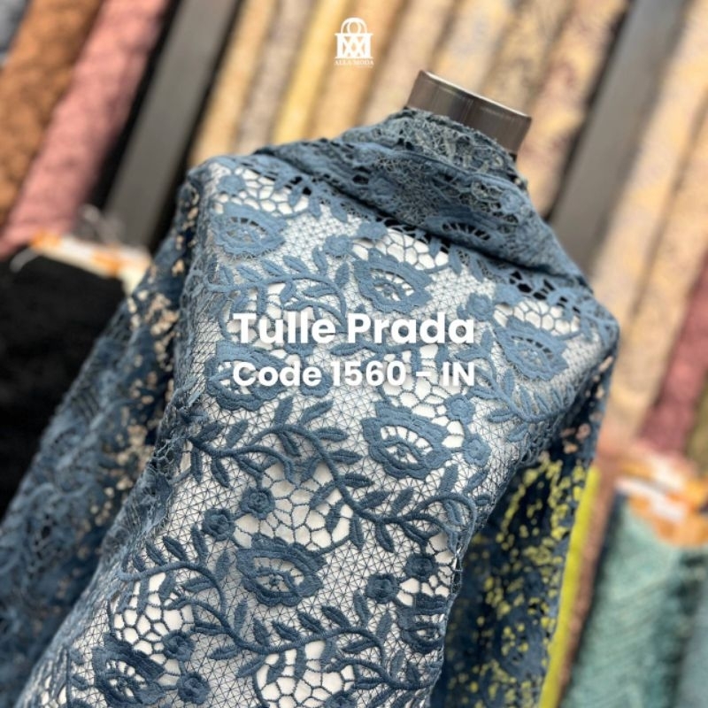 Jual Kain Brokat Lace Prada Meteran (harga per 1/2 m)/Cotton Lace Prada ...