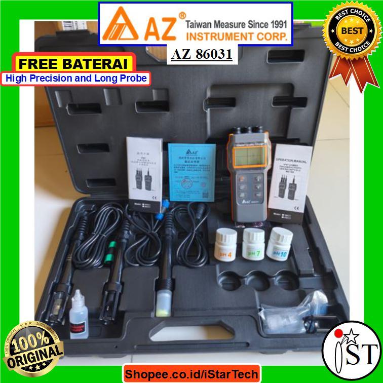 Jual NEW AZ 86031 Water Meter 5 in 1 Dissolved Oxygen PH Conductivity ...
