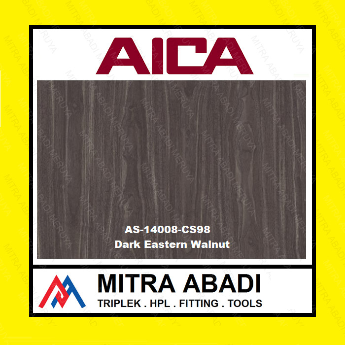 Jual AICA HPL AS 14008 C S98 CS98 Dark Eastern Walnut Dapur Kamar Kitchen | Shopee Indonesia