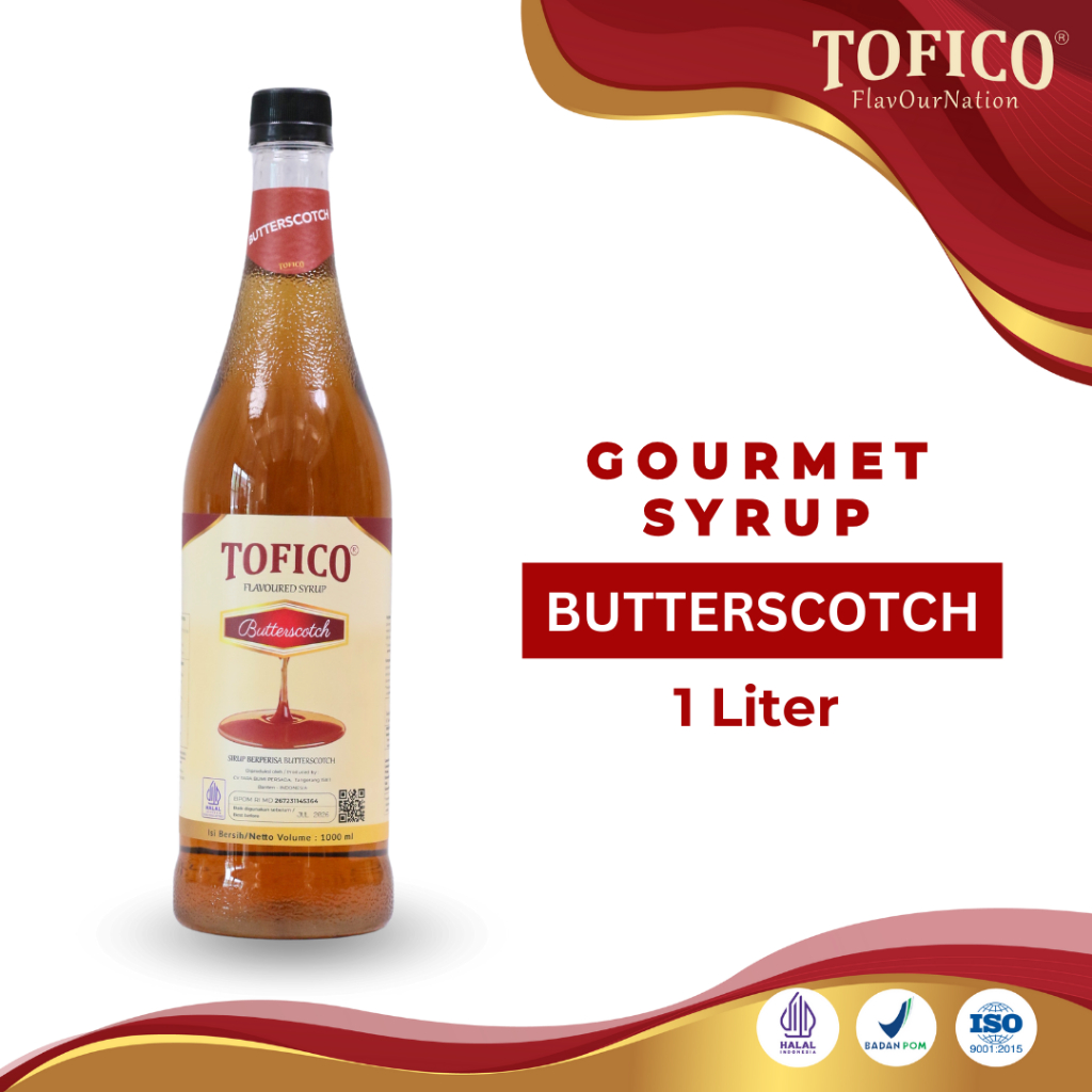 Jual Syrup Butterscotch Tofico / Sirup Butterscotch Premium 1 Liter ...