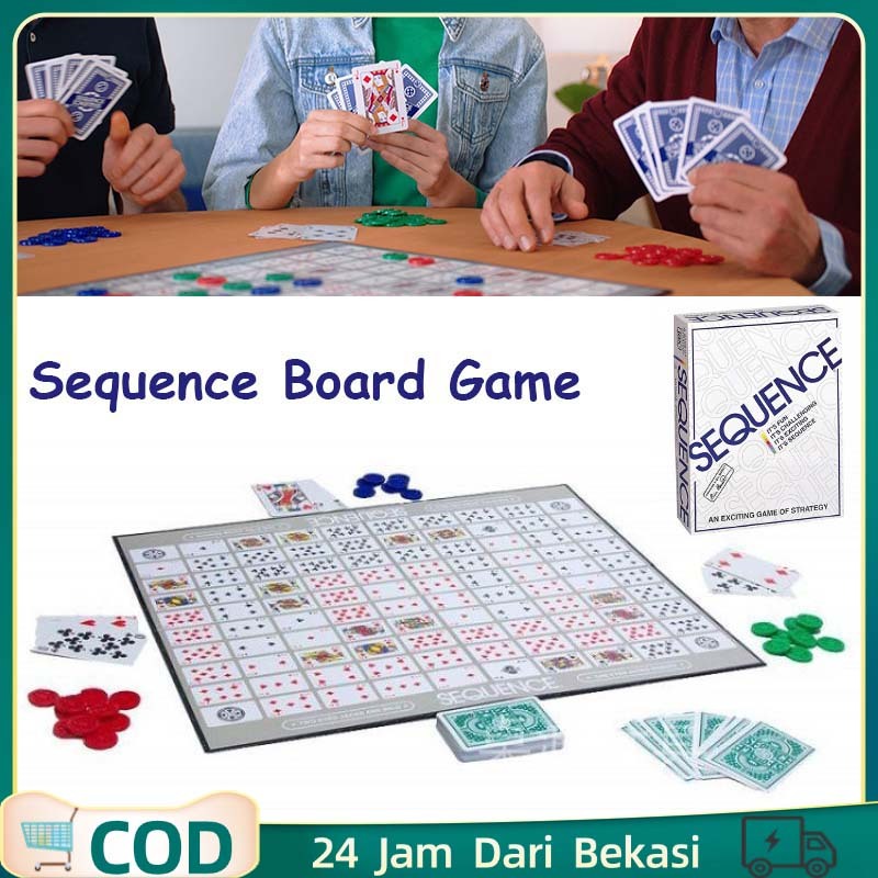 Jual Card Board Game / Sequence Board Game / Family Game Board / Boardgames | Shopee Indonesia