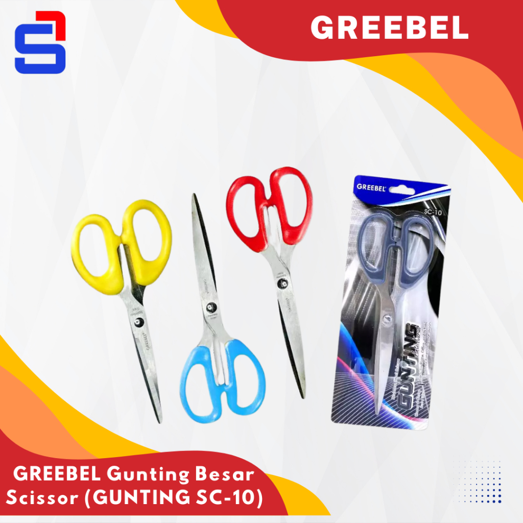 Jual GREEBEL Gunting Besar Scissor (GUNTING SC-10) / Gunting Stainless ...