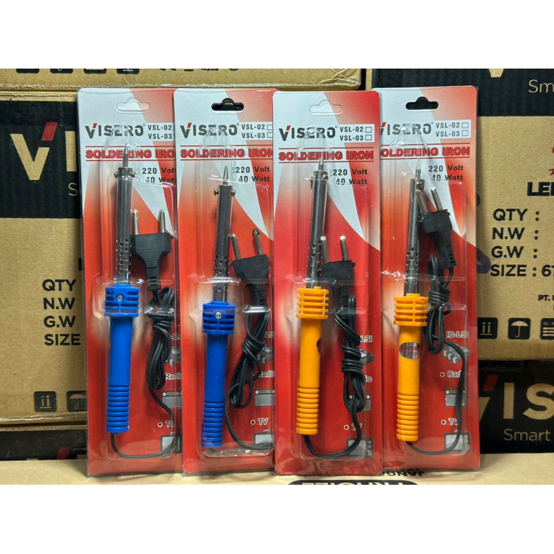 Jual Solder Visero VSL-03 40W Solder Gagang Plastik / Gagang Kayu ...