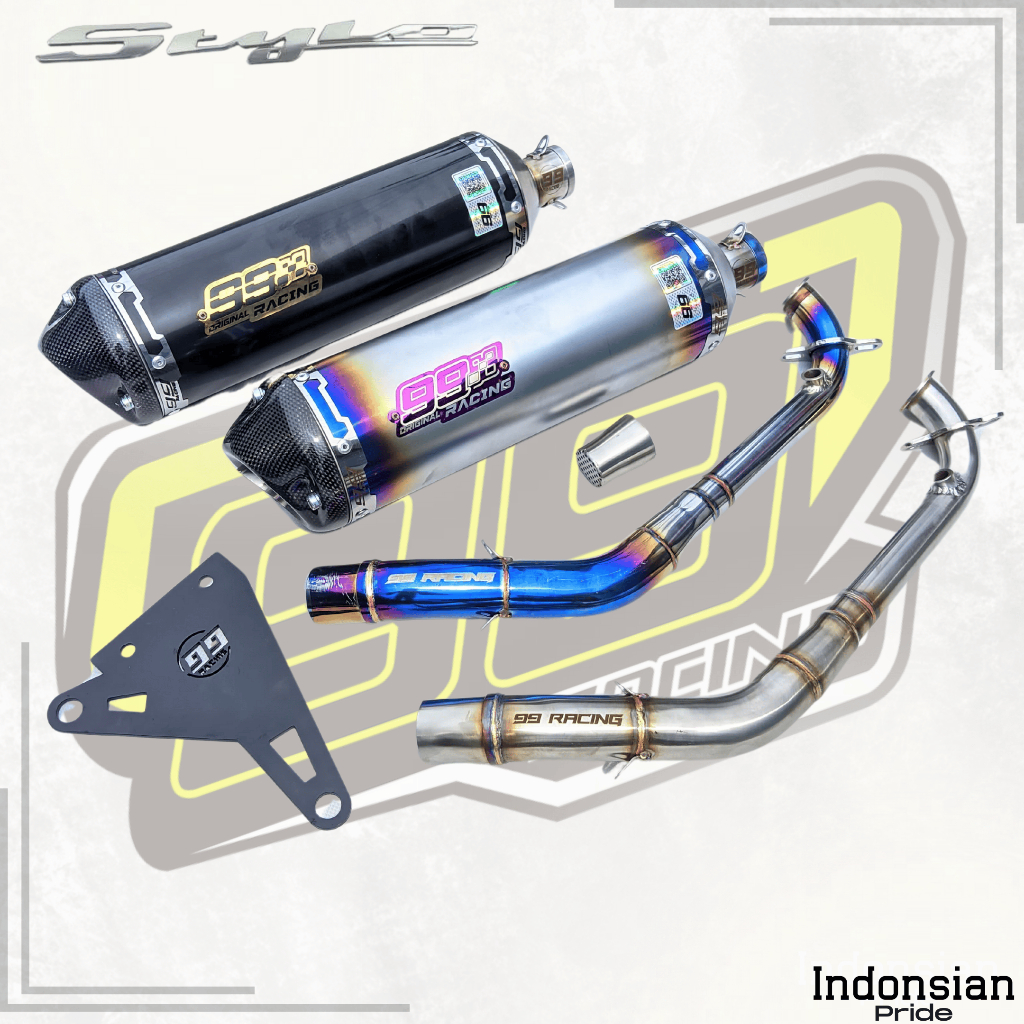 Jual knalpot stylo 160, aerox, nmax, pcx, adv, vario SR-9 standar ...