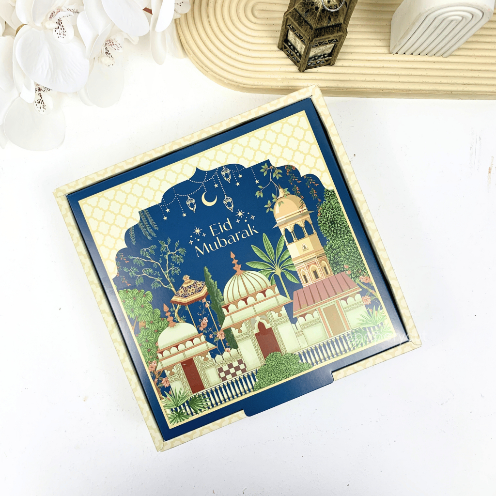 Jual Box Kotak Kue Cookies Lebaran/idul Fitri 22 x 22 x 6,5 cm - 2 wall ...