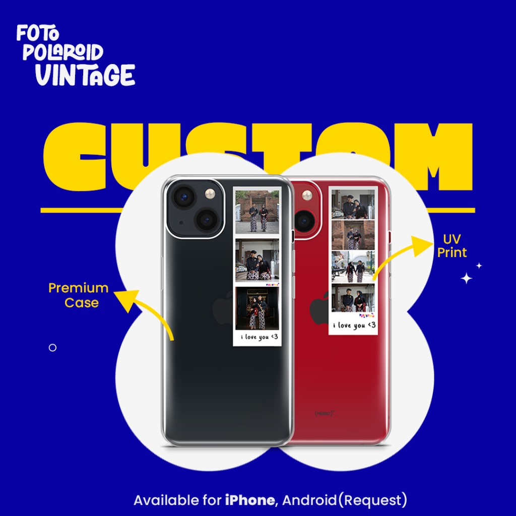 Jual Yerestilo Custom Foto Polaroid Vintage - Clear case Casing Custom ...