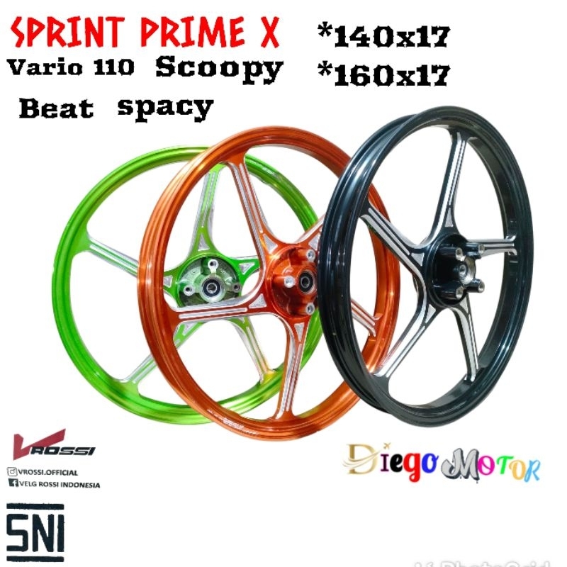 Jual Velg Vario 110 - Beat - Scopy - Spacy - Genio Ring 17/velg racing ...