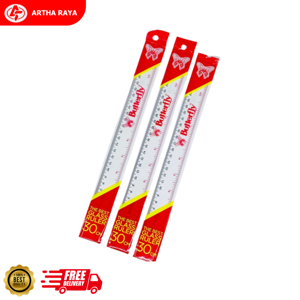 Jual Penggaris Mistar Butterfly 30 CM | Shopee Indonesia