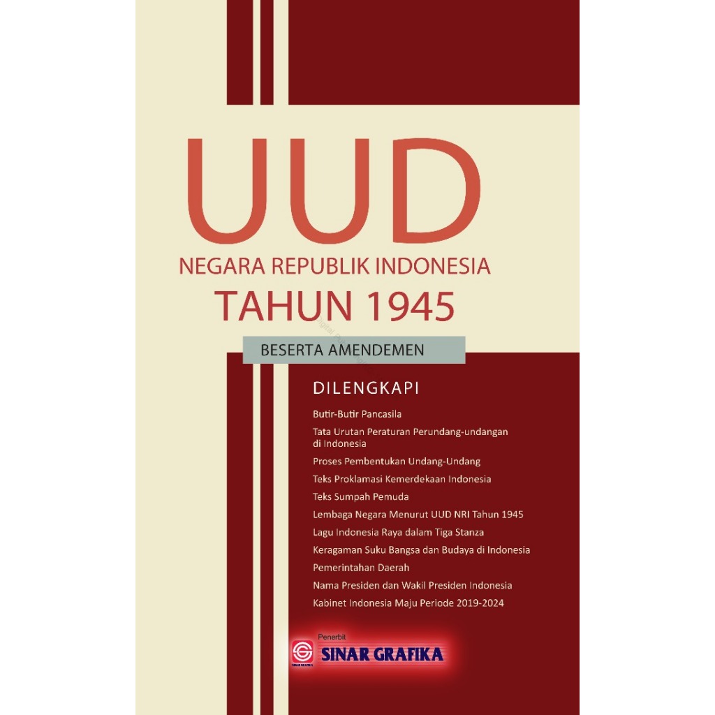 Jual UUD Negara RI Tahun 1945 beserta Amandemen - Redaksi Penghimpun ...
