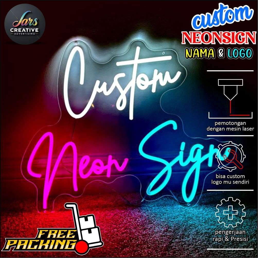 Jual NEONSIGN CUSTOM LAMPU LED HURUF/NAMA LOGO CUTTING AKRILIK LAMPU ...