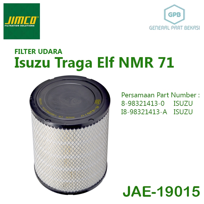 Jual Filter Udara Isuzu Traga Elf NMR 71 8-98321413-0 Jimco JAE-19015 ...
