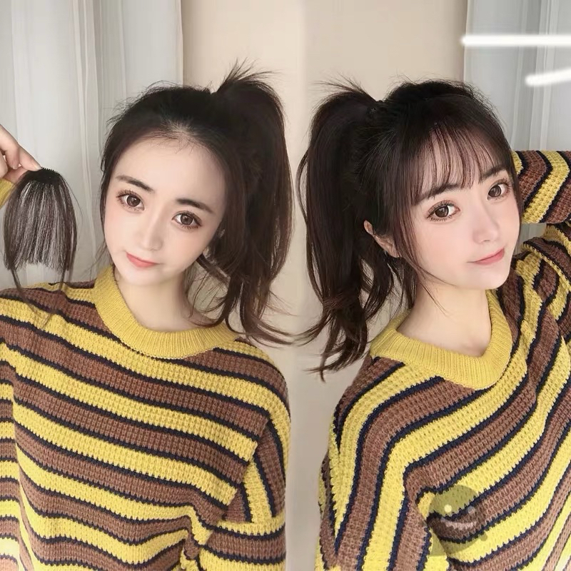 Jual Poni Tipis Human Hair 100% Rambut Asli | Shopee Indonesia