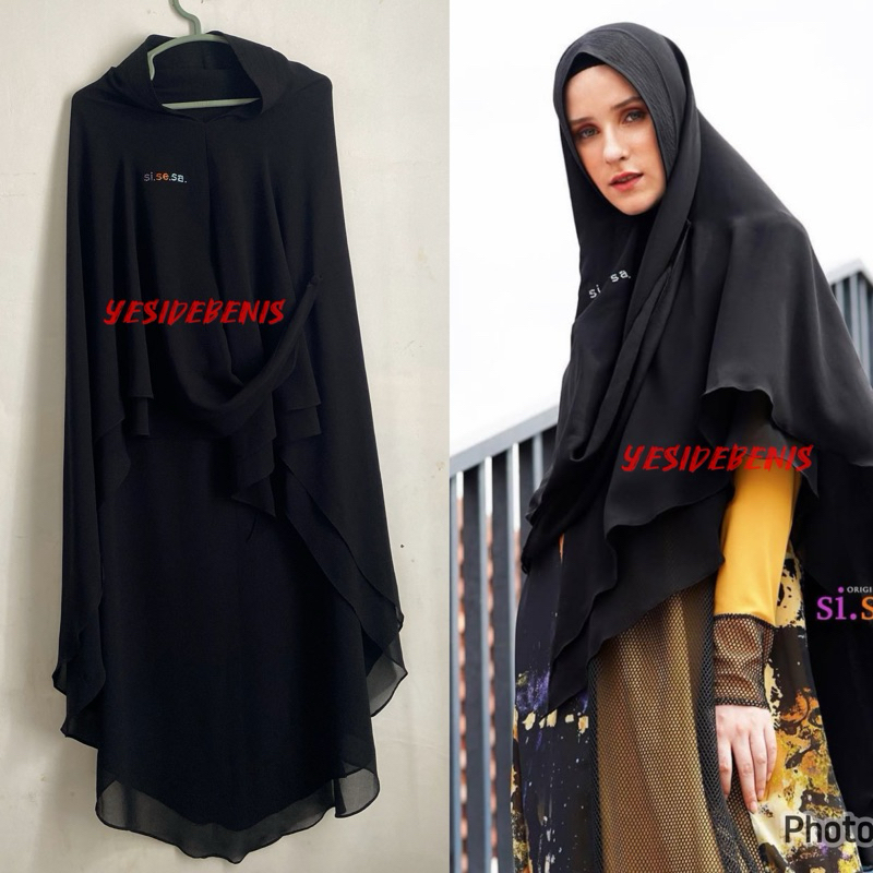 Jual PRELOVED KHIMAR SALIKAH HITAM ORIGINAL SISESA | Shopee Indonesia