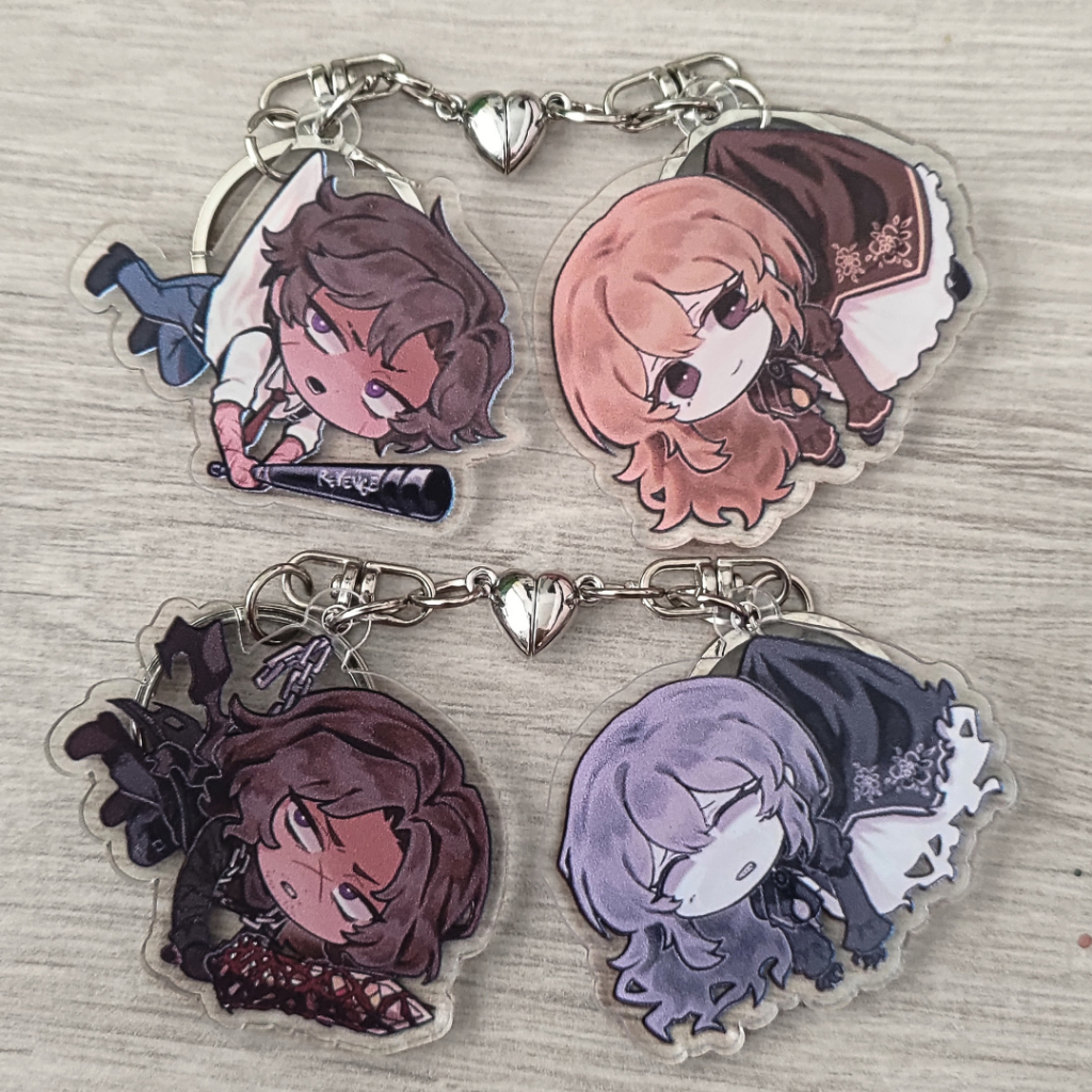 Jual Heathcliff and Catherine Heart Magnet Keychain Limbus Company ...