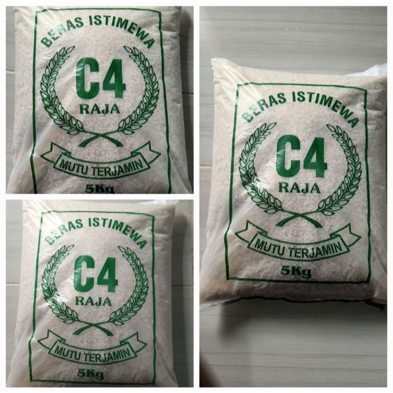 Jual Beras C4 Raja 5kg | Shopee Indonesia