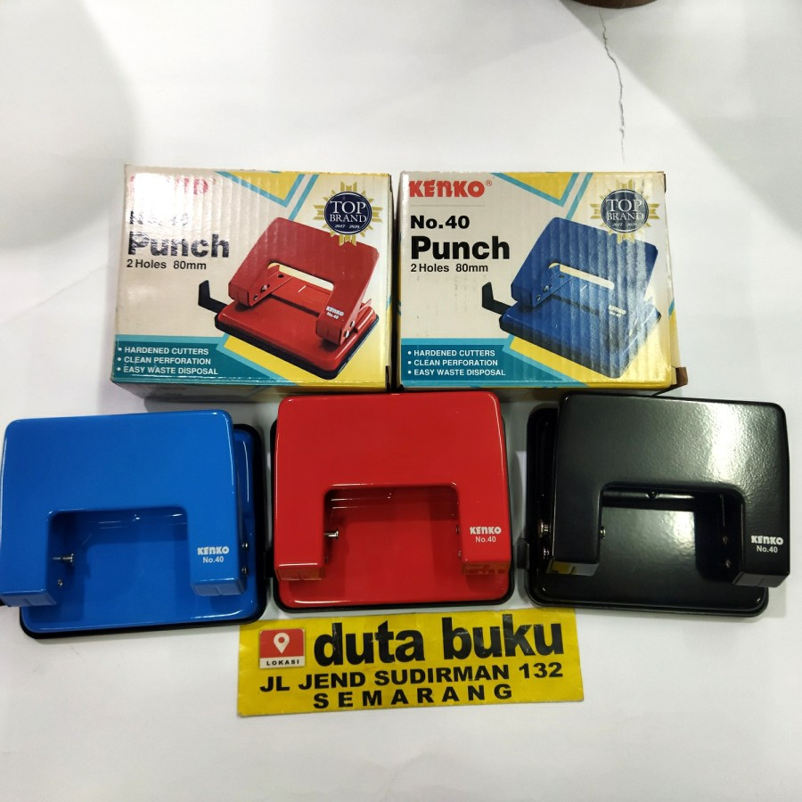 Jual Pembolong Pelubang Kertas / Pervorator Kenko No.40 Punch 2 Holes 80mm | Shopee Indonesia