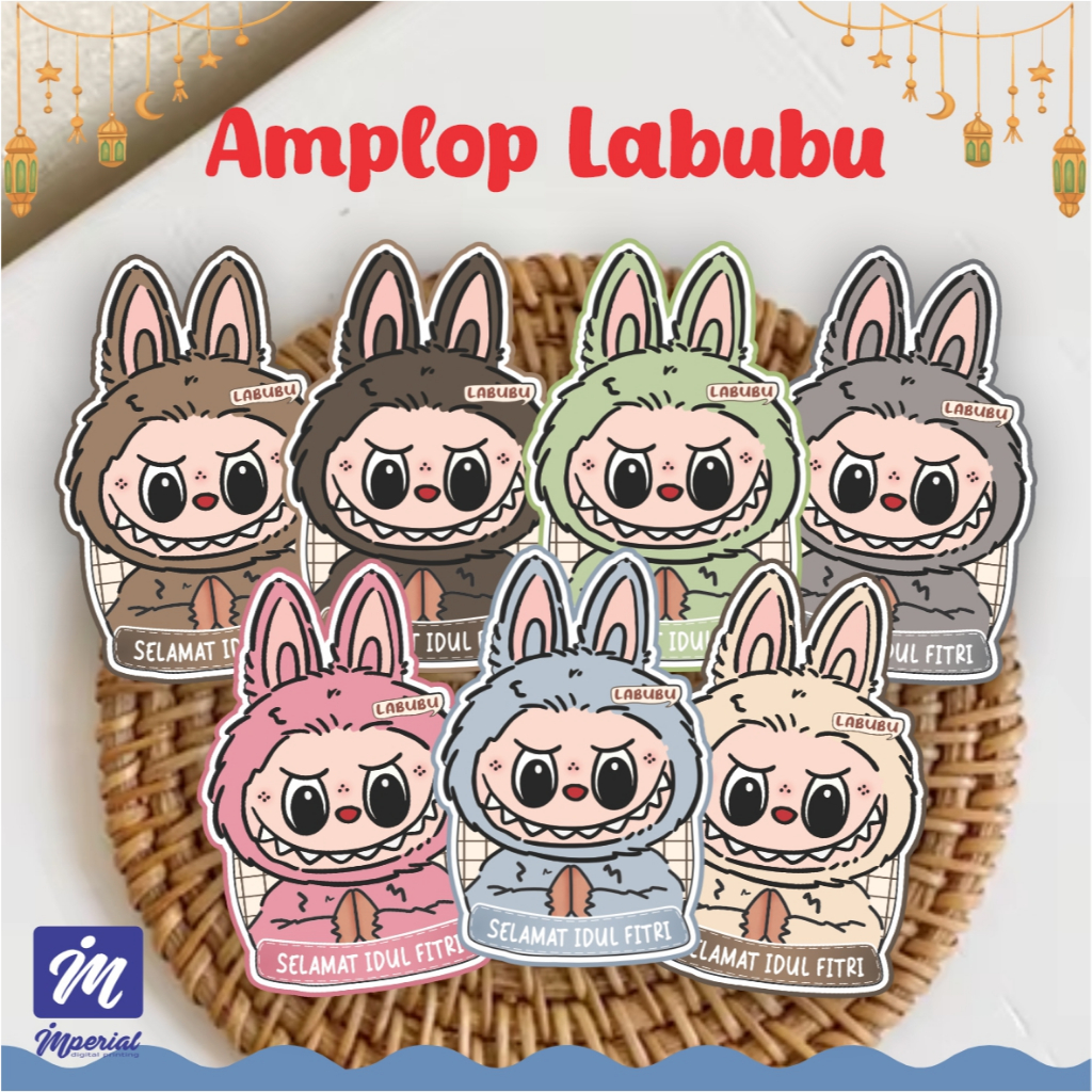 Jual (Paket isi 6 pcs) Amplop Labubu Angpao Lebaran Anak | Shopee Indonesia
