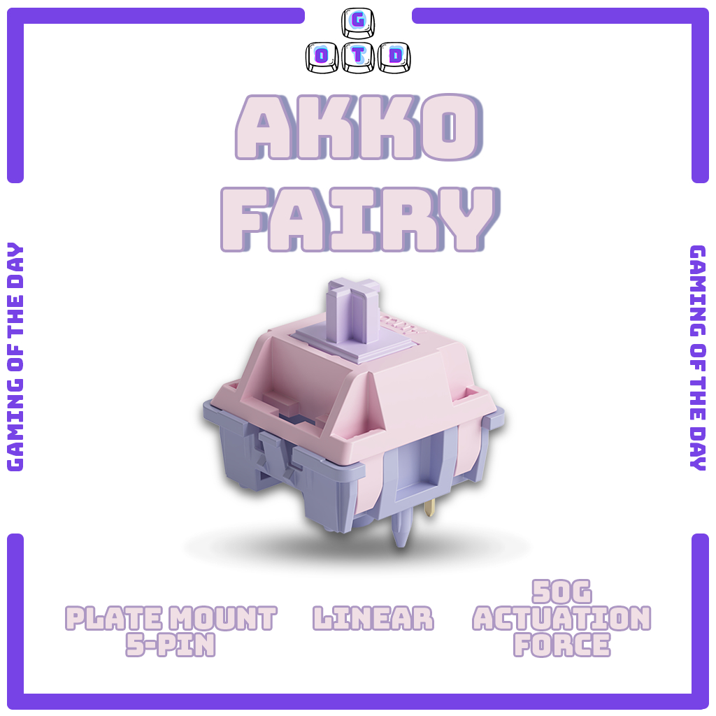 Jual Akko Silent Fairy Linear Switch Mechanical Switch Keyboard Gaming ...