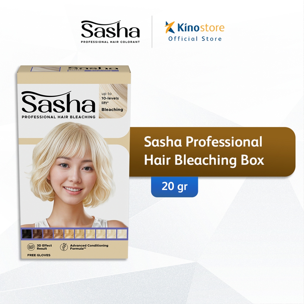 Jual Sasha Professional Hair Colorant/Bleaching Box 25gr | Shopee Indonesia