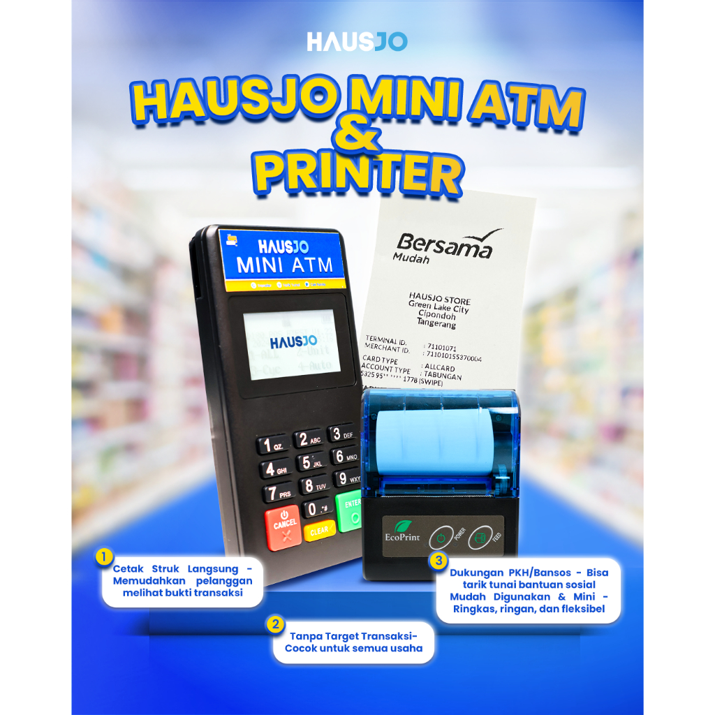 Jual Mini ATM HausJo: Mesin EDC Mpos yang Bikin Cuan Gampang! | Shopee ...