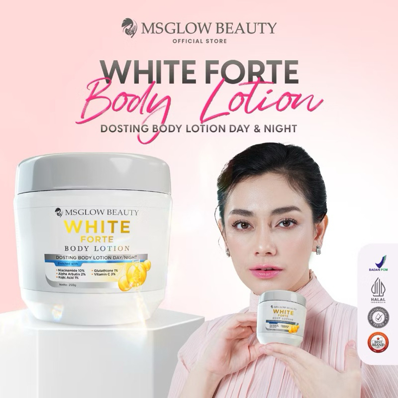 Jual White Forte Body Lotion Ms Glow 250gram | Shopee Indonesia