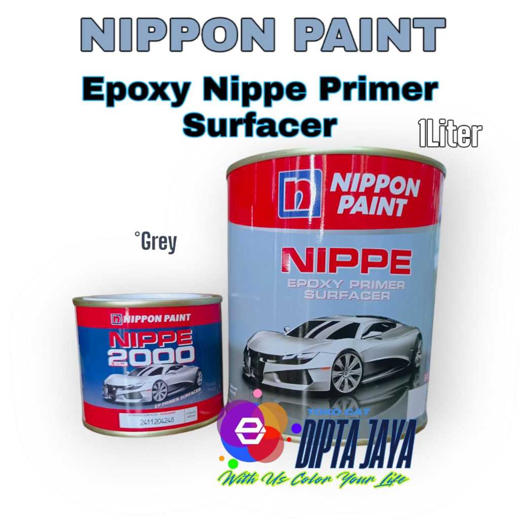 Jual Epoxy Nippe 2000 Epoxy Primer Surfacer + Hardener 1L Cat Dasar Duco // Cat Dasar Epoxy ...