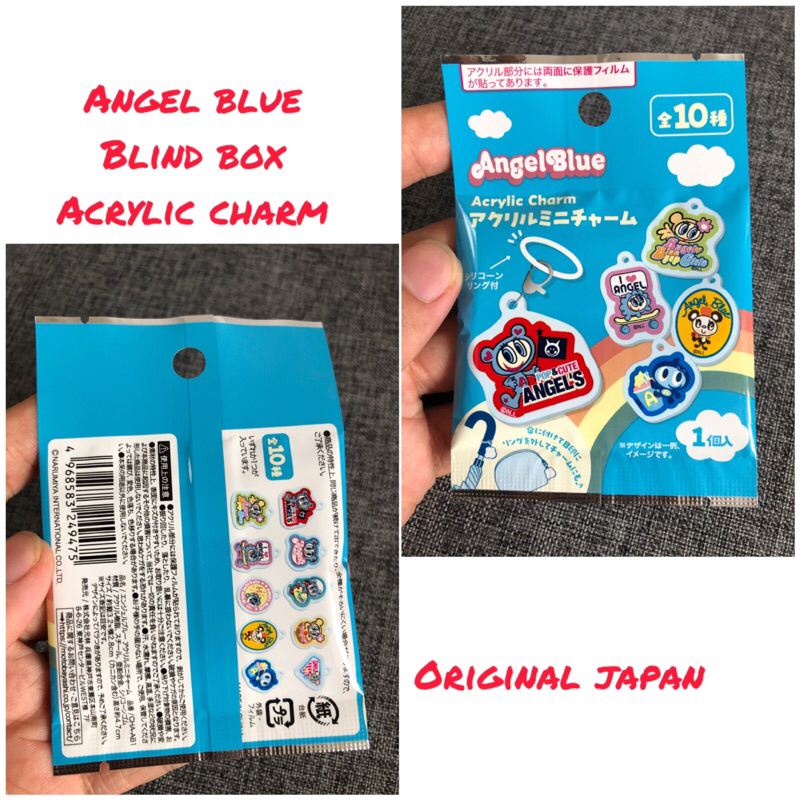 Jual angel blue blind box charm rubber keychain original japan | Shopee ...