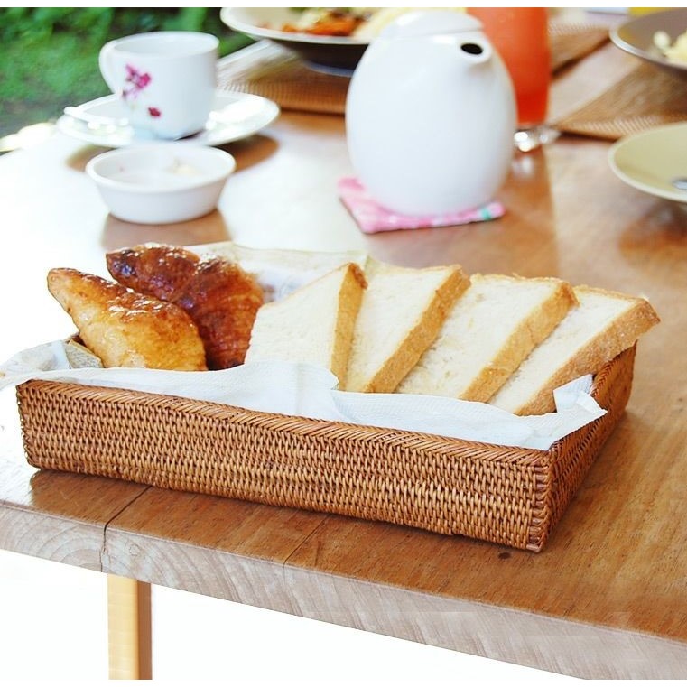 Jual Gibeng tempat sendok wadah anyaman rattan cutlery pen case Tray ...