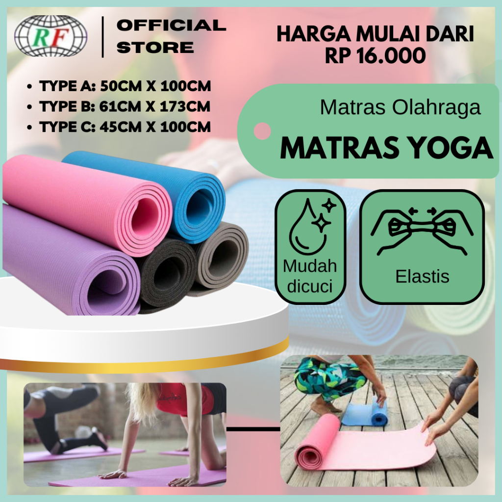 Jual Matras Yoga Matras Camping Matras Olahraga Eva Matras tebal 5mm ...