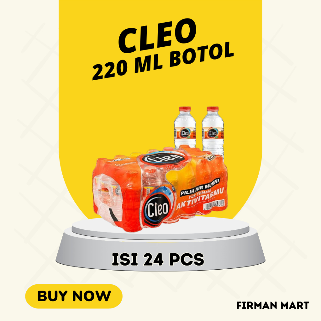 Jual CLEO 220ML BOTOL ISI 24 PCS | Shopee Indonesia